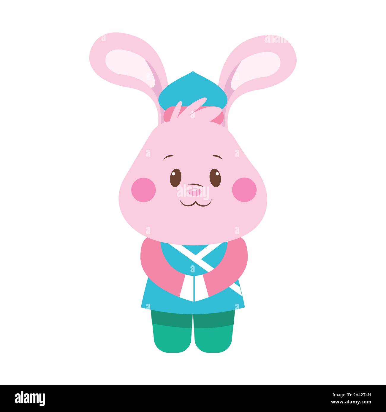 Cartoon Rabbit icon, flat design Stock Vector Image & Art - Alamy