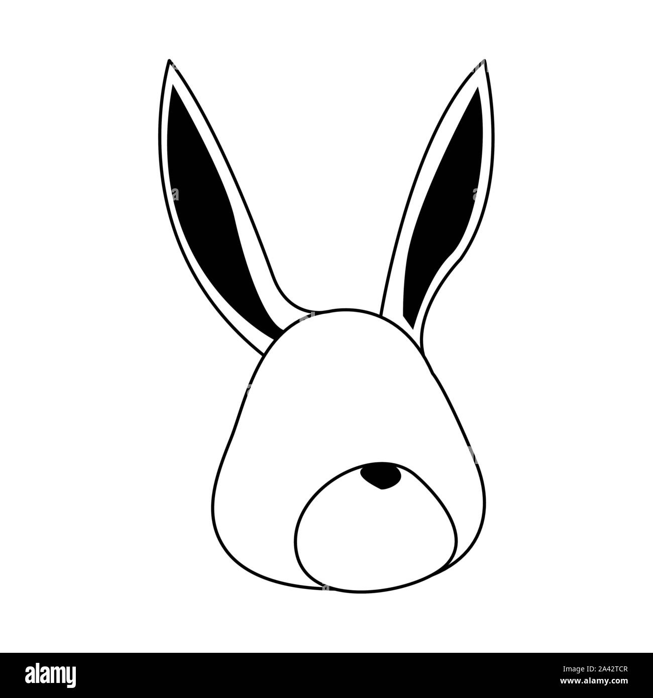 cartoon rabbit head icon Stock Vector Image & Art - Alamy