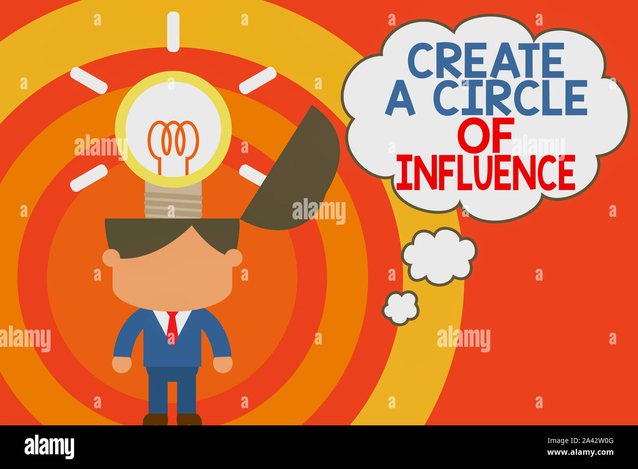 Word writing text Create A Circle Of Influence. Business photo ...