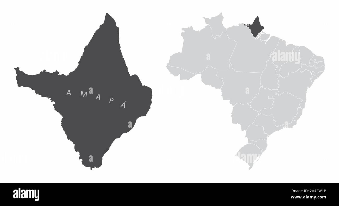 Map of amapa hi-res stock photography and images - Alamy