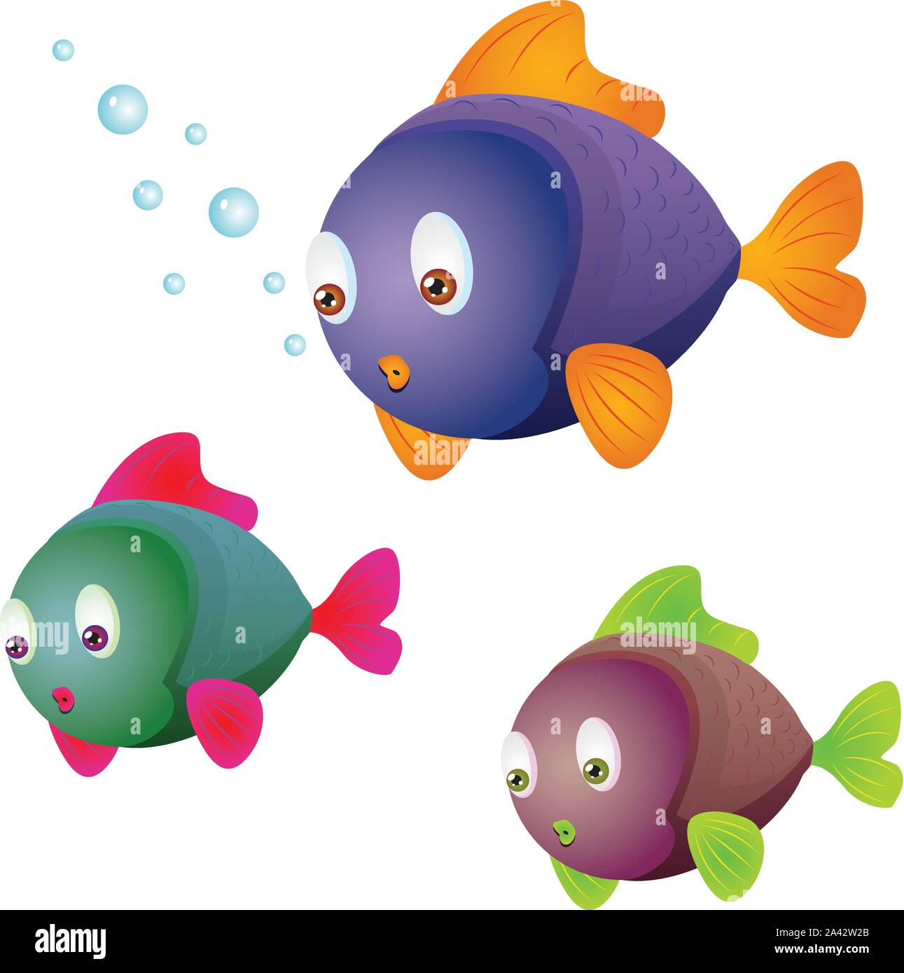 Multicolor fish Stock Vector Images - Alamy