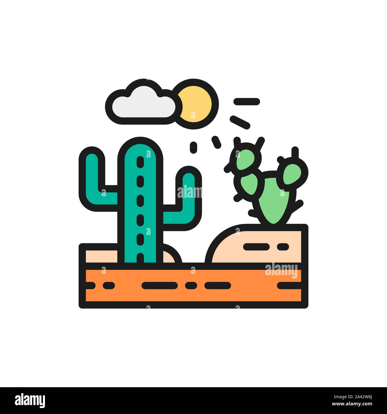 Countryside mexico Stock Vector Images - Alamy