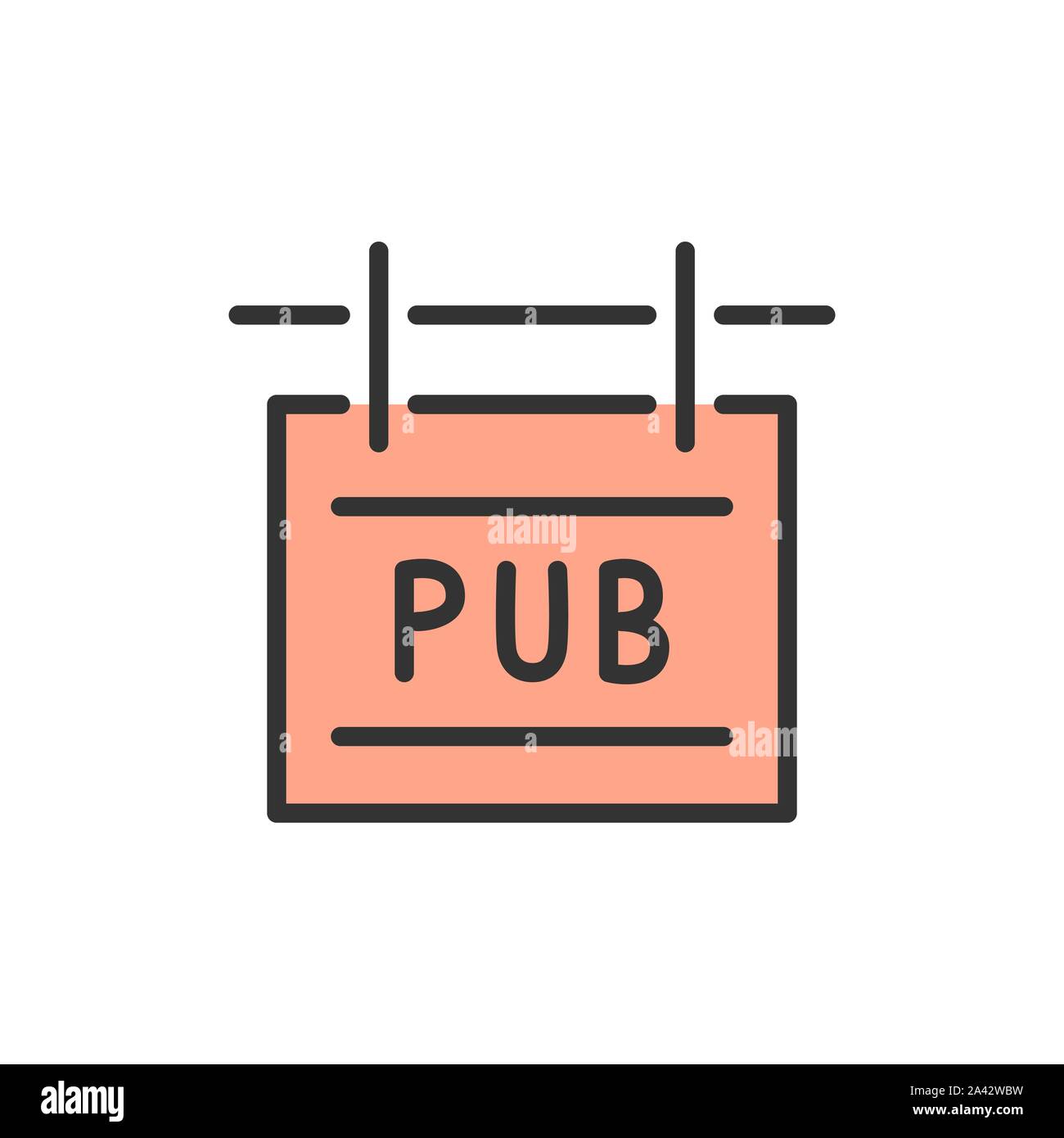 Pub signboard Stock Vector Images - Alamy