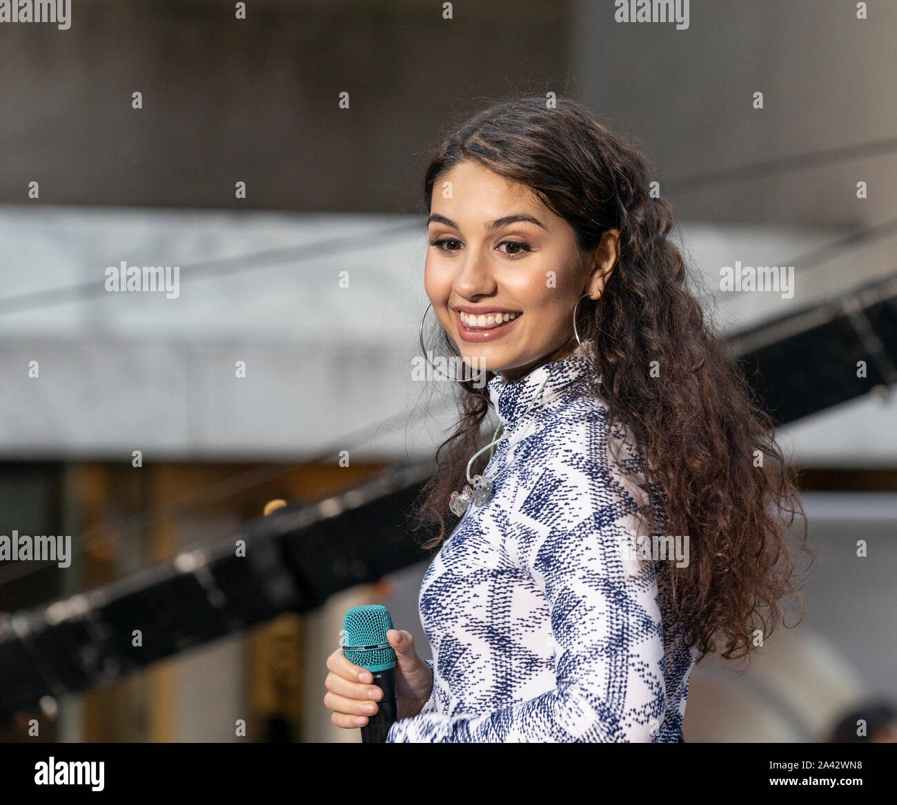 New York, United States. 11th Oct, 2019. Alessia Cara performs on stage ...