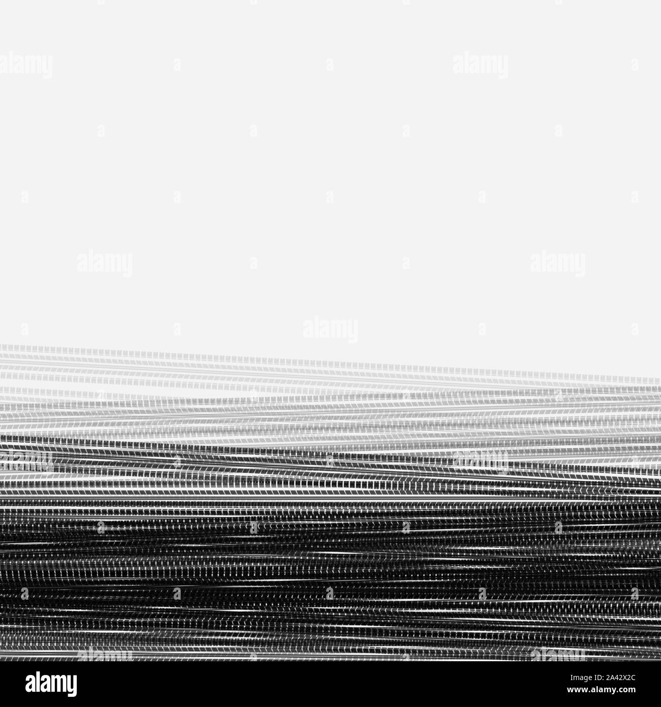 Gray background with black tire track horizontal line silhouettes Stock ...