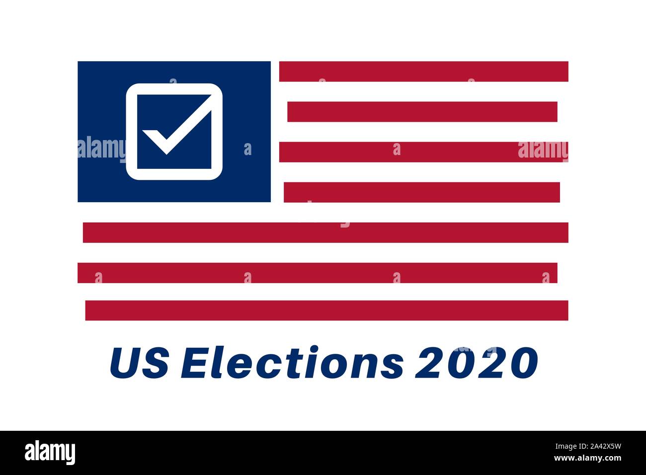 American flag checkmark symbol hi-res stock photography and images - Alamy