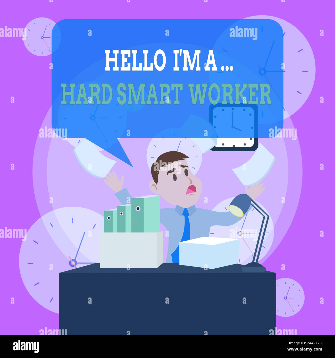 Positive male worker demonstrating hi-res stock photography and images ...