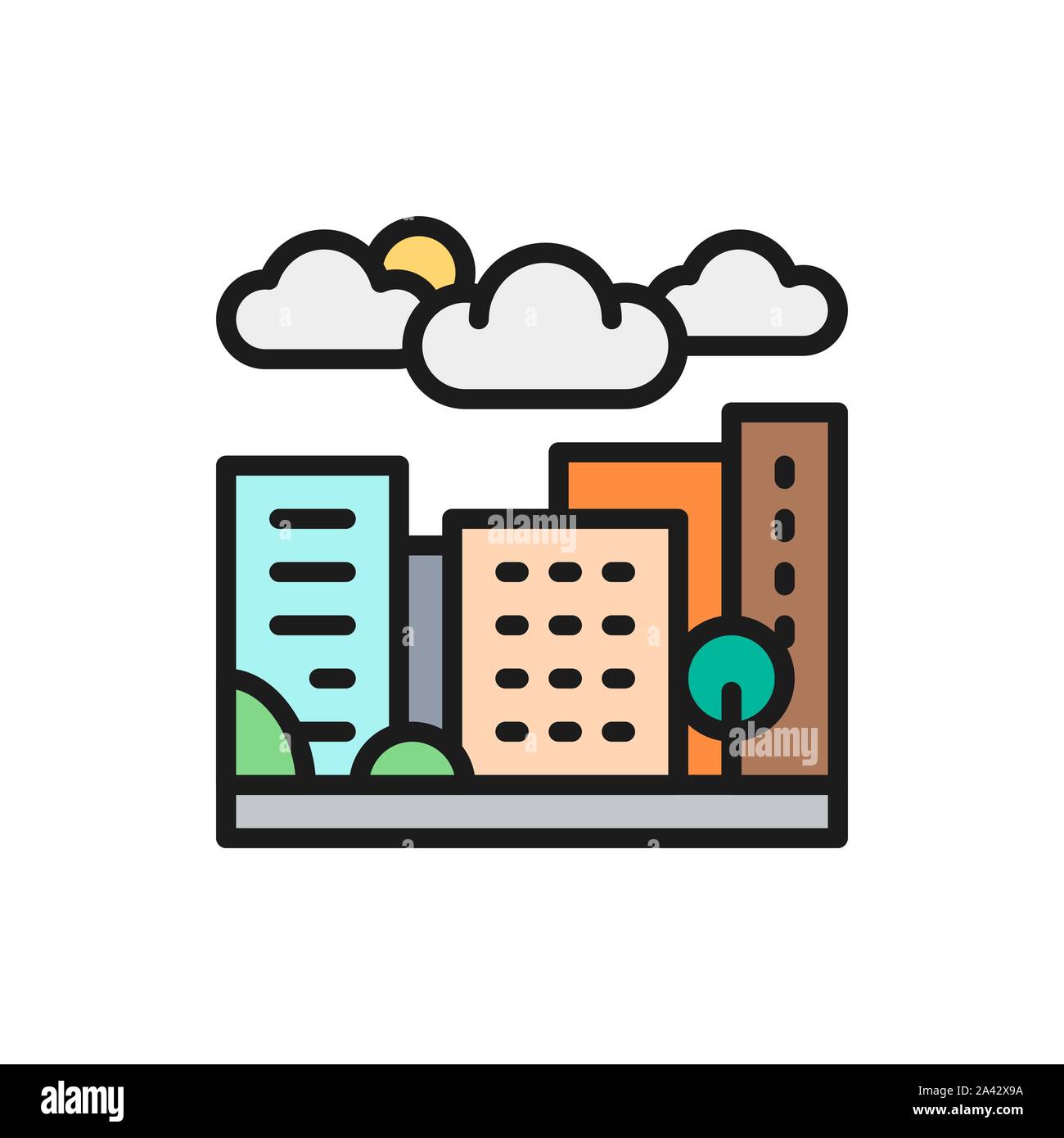 Town and countryside Stock Vector Images - Alamy