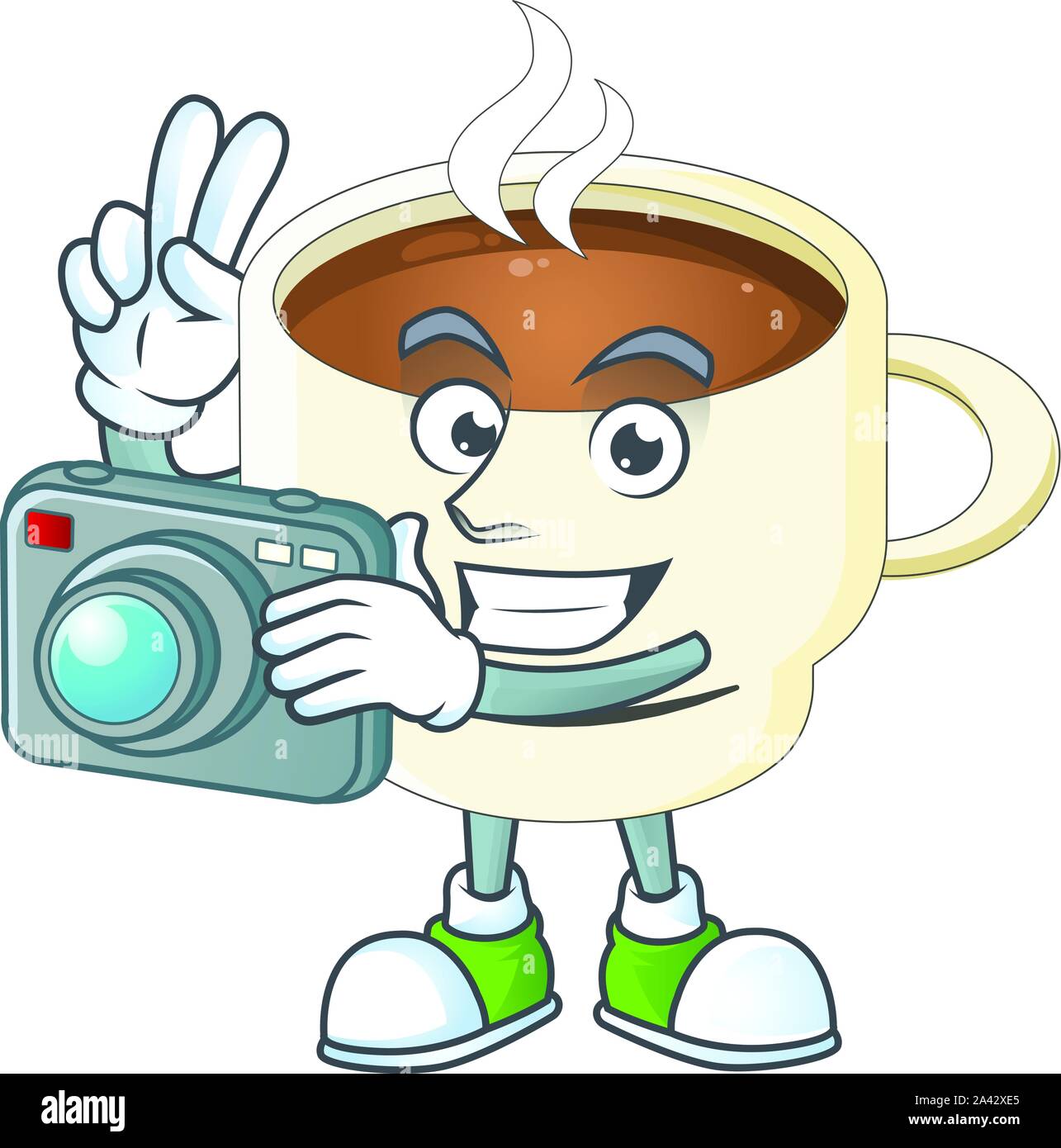 Photo cup coffee chocolate Stock Vector Images - Alamy