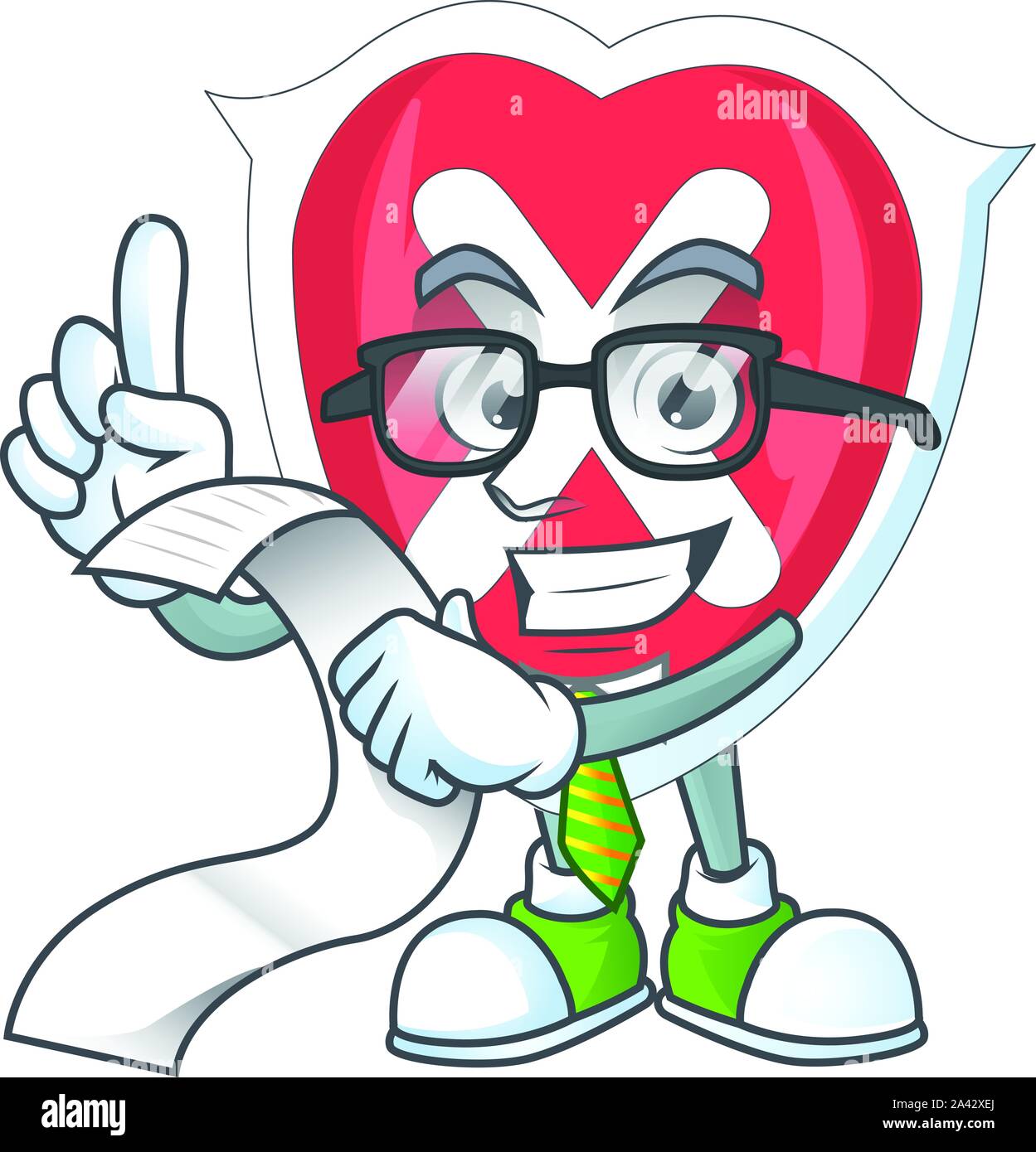 With menu cross shield in the cartoon character Stock Vector Image ...