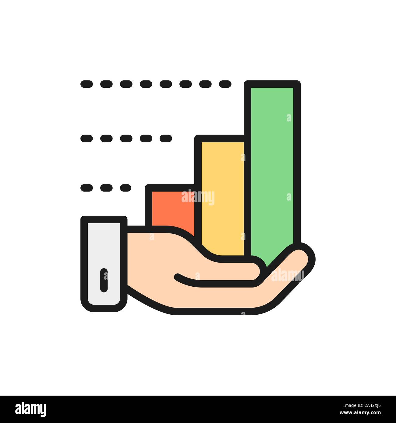 Outline data analysis chart Stock Vector Images - Alamy