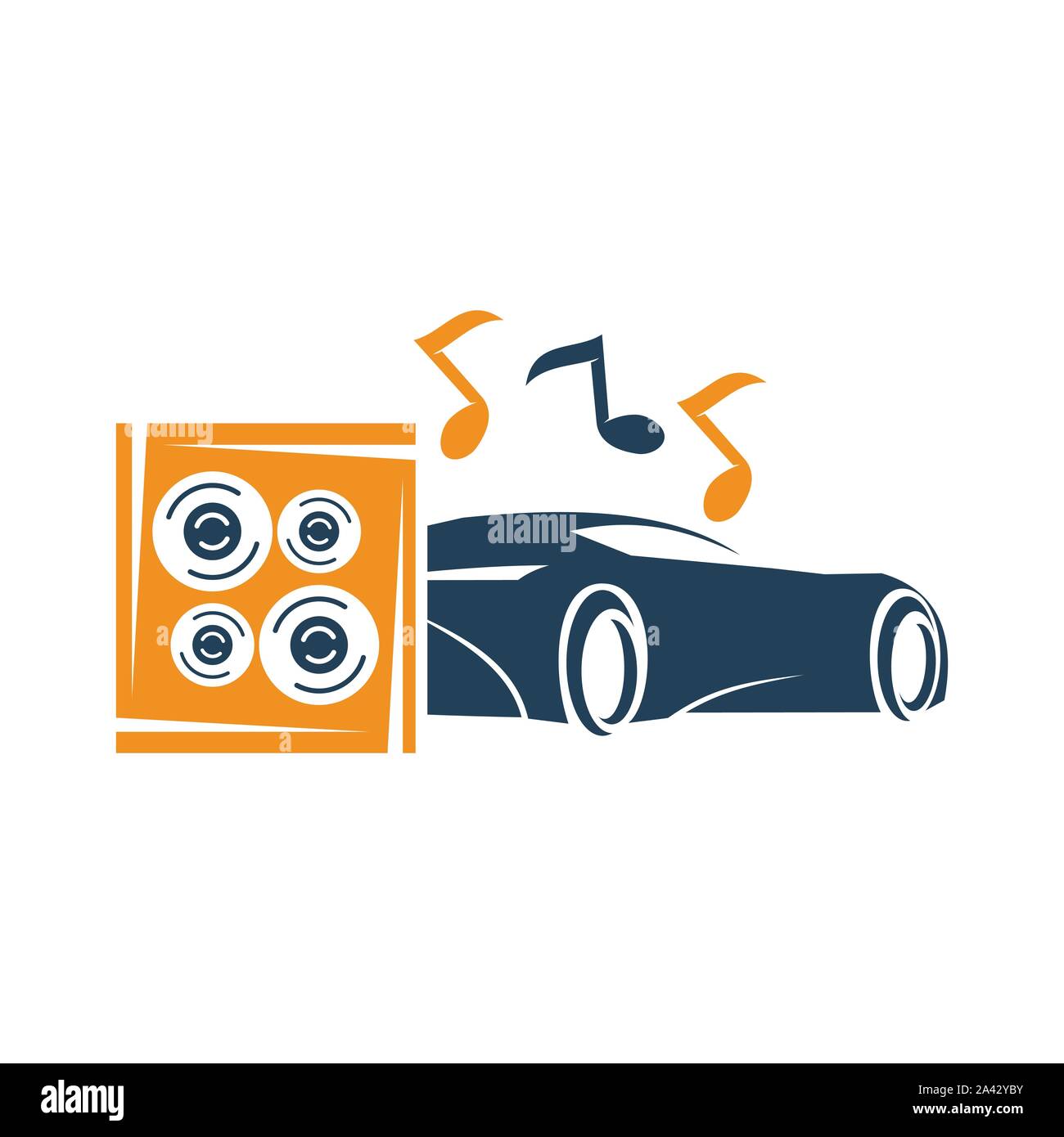 Audio Car System Logo Template Isolated Icon Symbol Vector Stock Vector ...