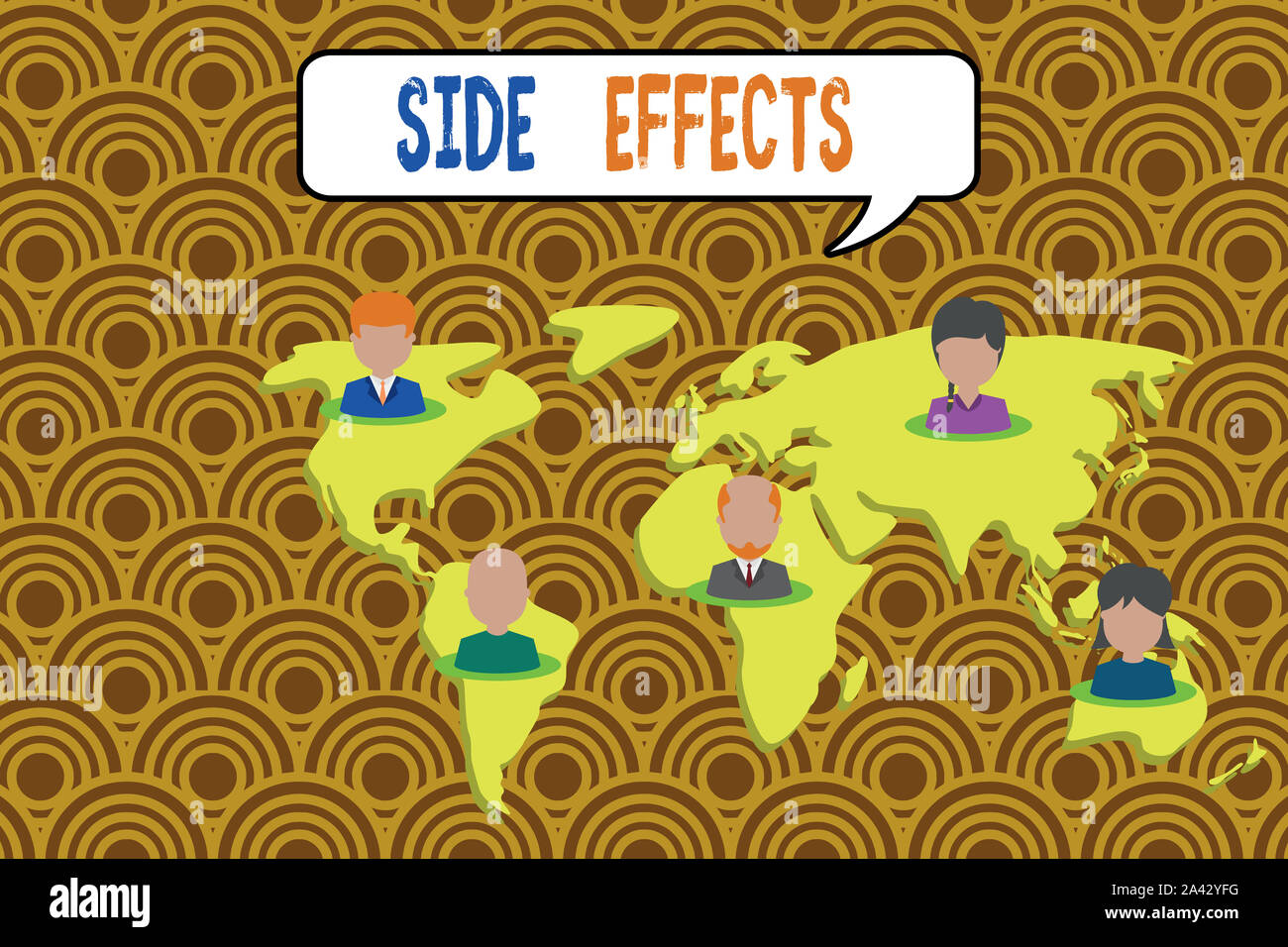 Conceptual hand writing showing Side Effects. Concept meaning secondary ...