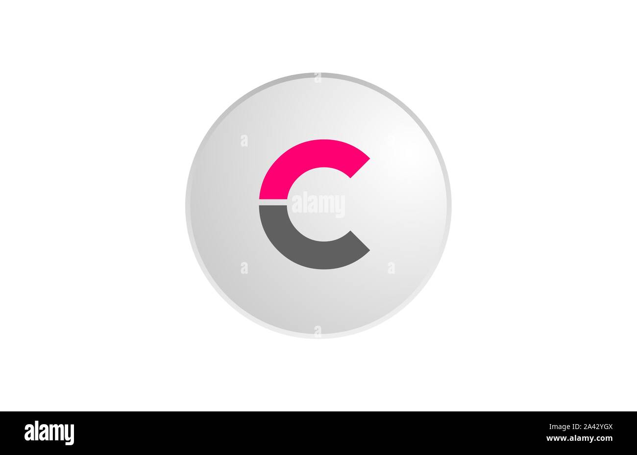 C in a circle hi-res stock photography and images - Alamy