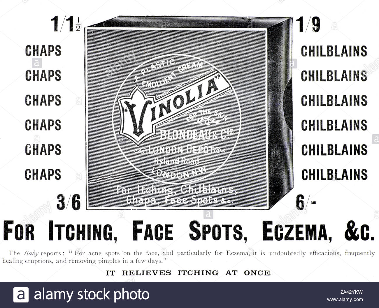 Vinolia emollient cream hi-res stock photography and images - Alamy