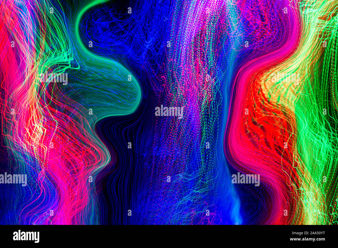 Abstract painting with neon light Stock Photo - Alamy