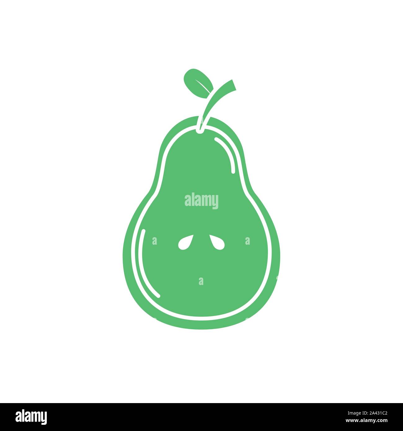 pear design, Fruit healthy organic food sweet and nature theme Vector ...