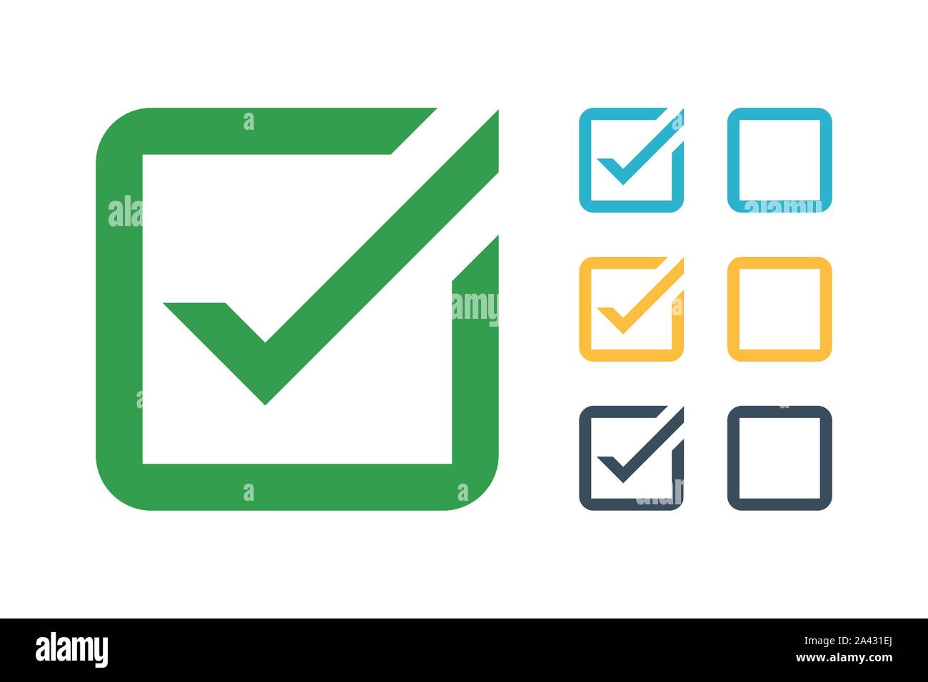 Green Square Check Box