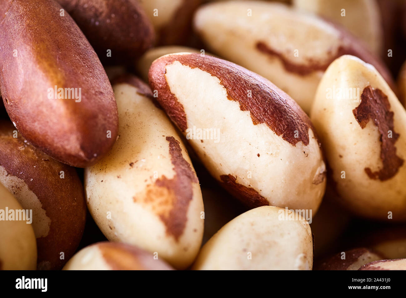 Close up picture of Brazil nuts, shallow depth of field Stock Photo - Alamy