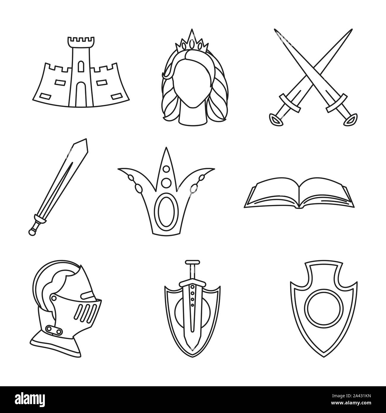 Simple Medieval Drawings
