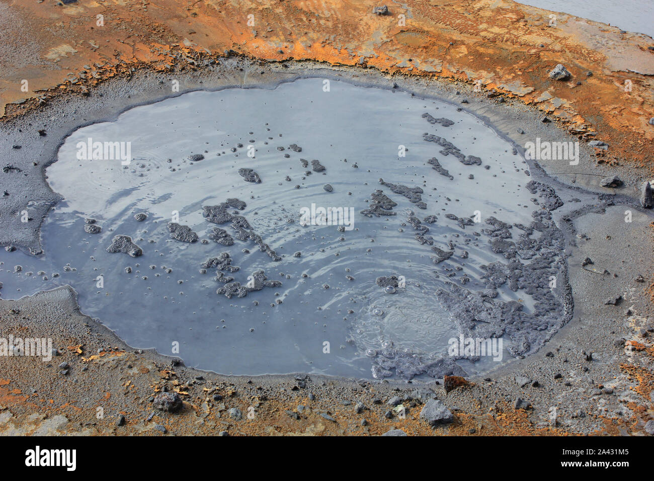 boiling pool in krysuvik Stock Photo - Alamy
