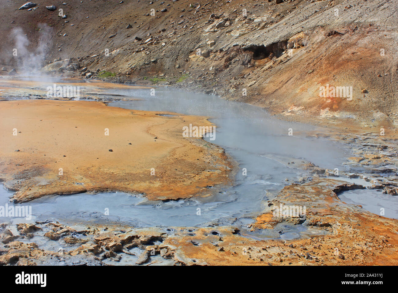 Boiling pool on the reykjanes peninsula Stock Photo - Alamy