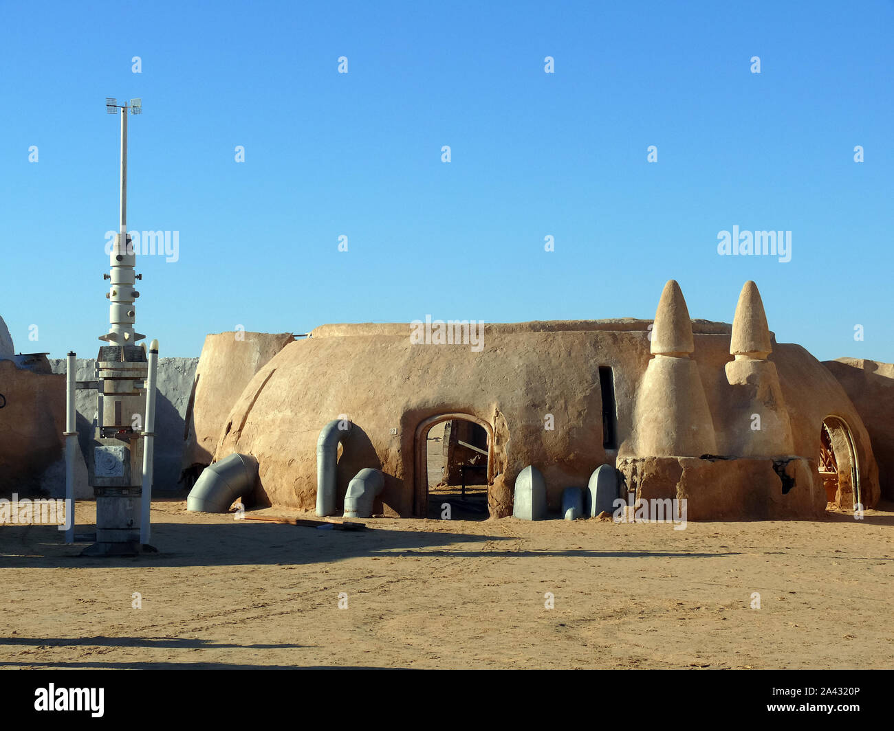 Star Wars movie set in the Sahara Desert, Tunisia, North Africa Stock ...