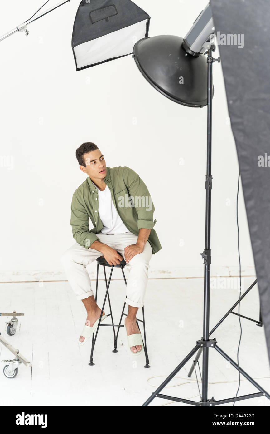 Sitting On Bar Stool High Resolution Stock Photography and Images - Alamy