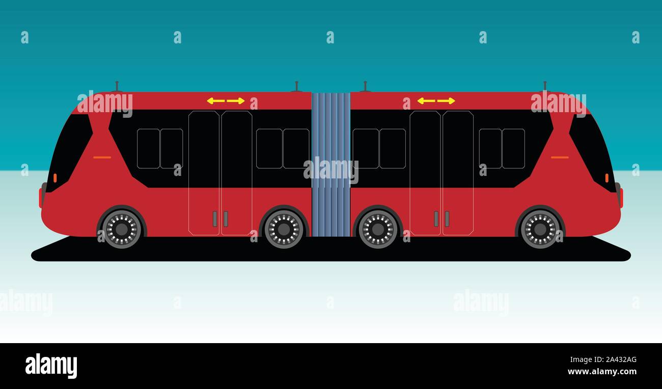 Driverless Autonomous inside Airport mini bus Stock Vector Image & Art ...