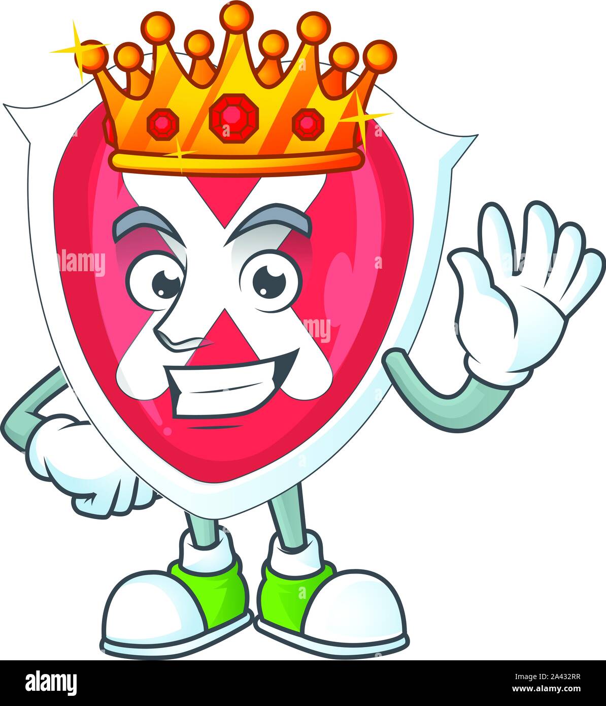 King cross shield character on white background Stock Vector Image ...