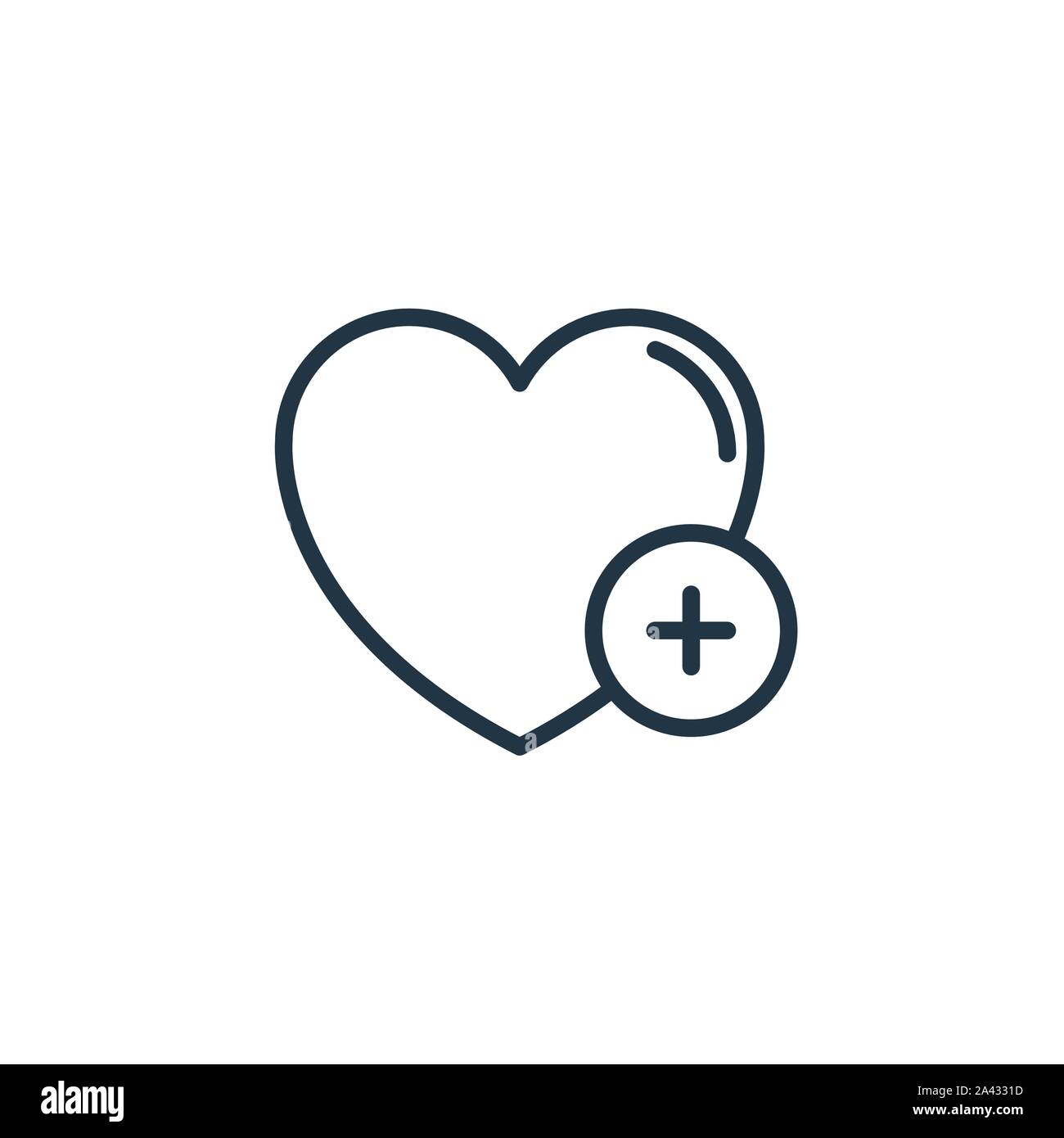 Heart outline symbol plus sign hi-res stock photography and images - Alamy