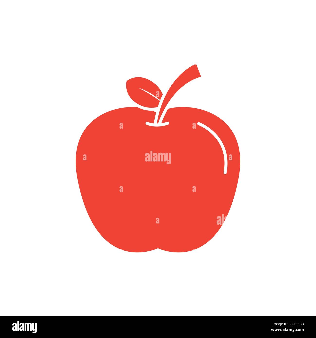 apple design, Fruit healthy organic food sweet and nature theme Vector ...