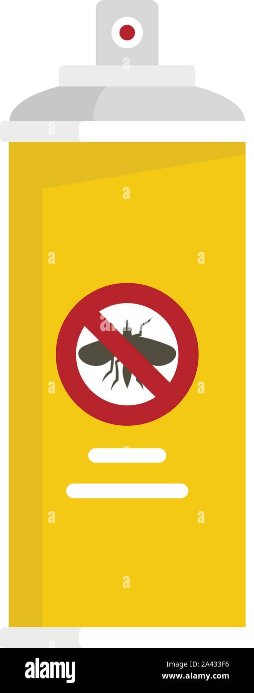 Anti insects spray icon. Flat illustration of anti insects spray vector ...