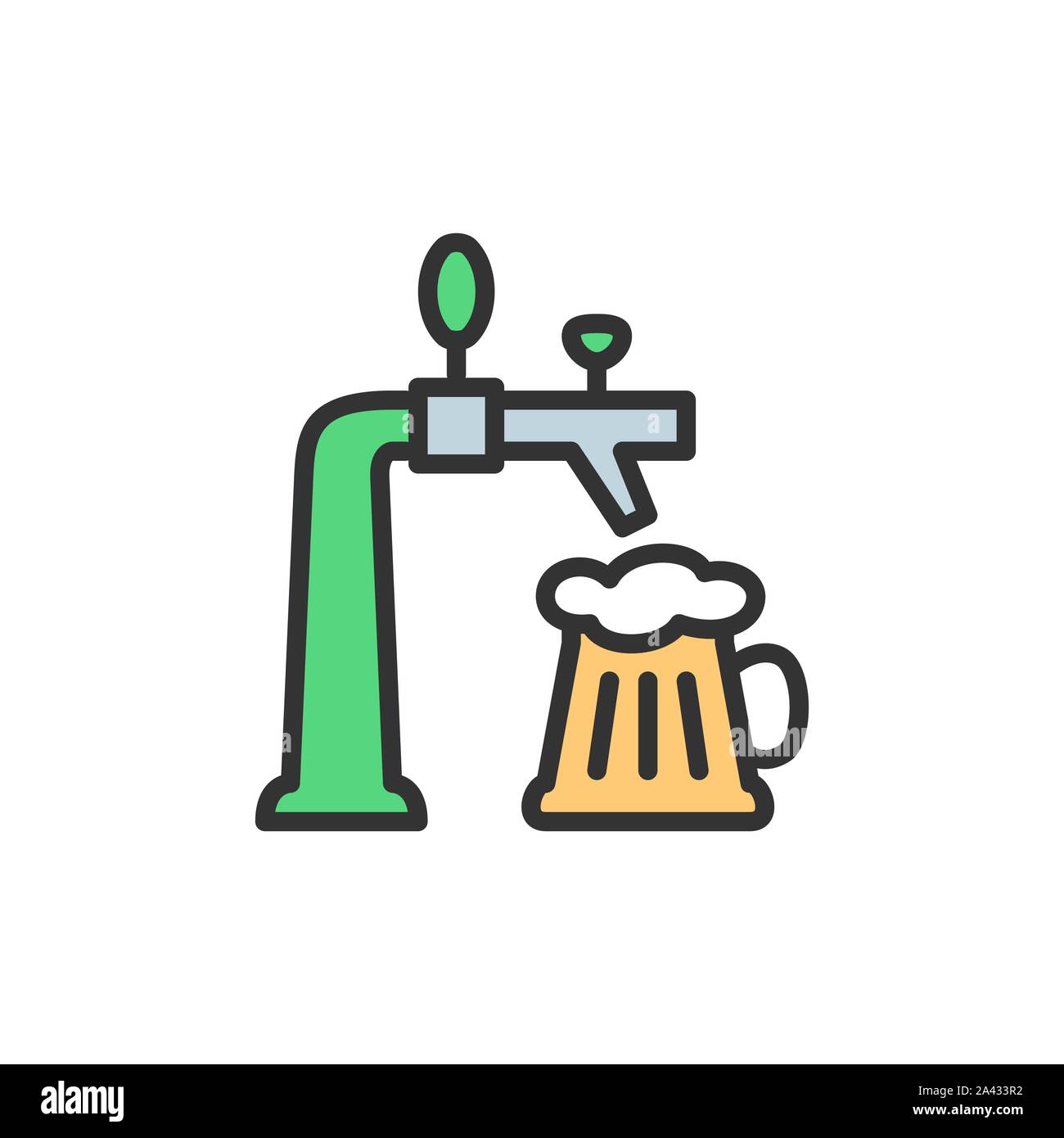 Simple beer tap line hi-res stock photography and images - Alamy