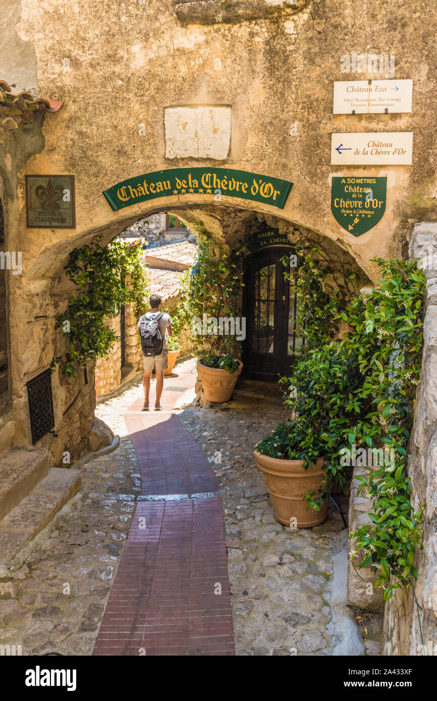 The medieval village of Eze in France Stock Photo - Alamy