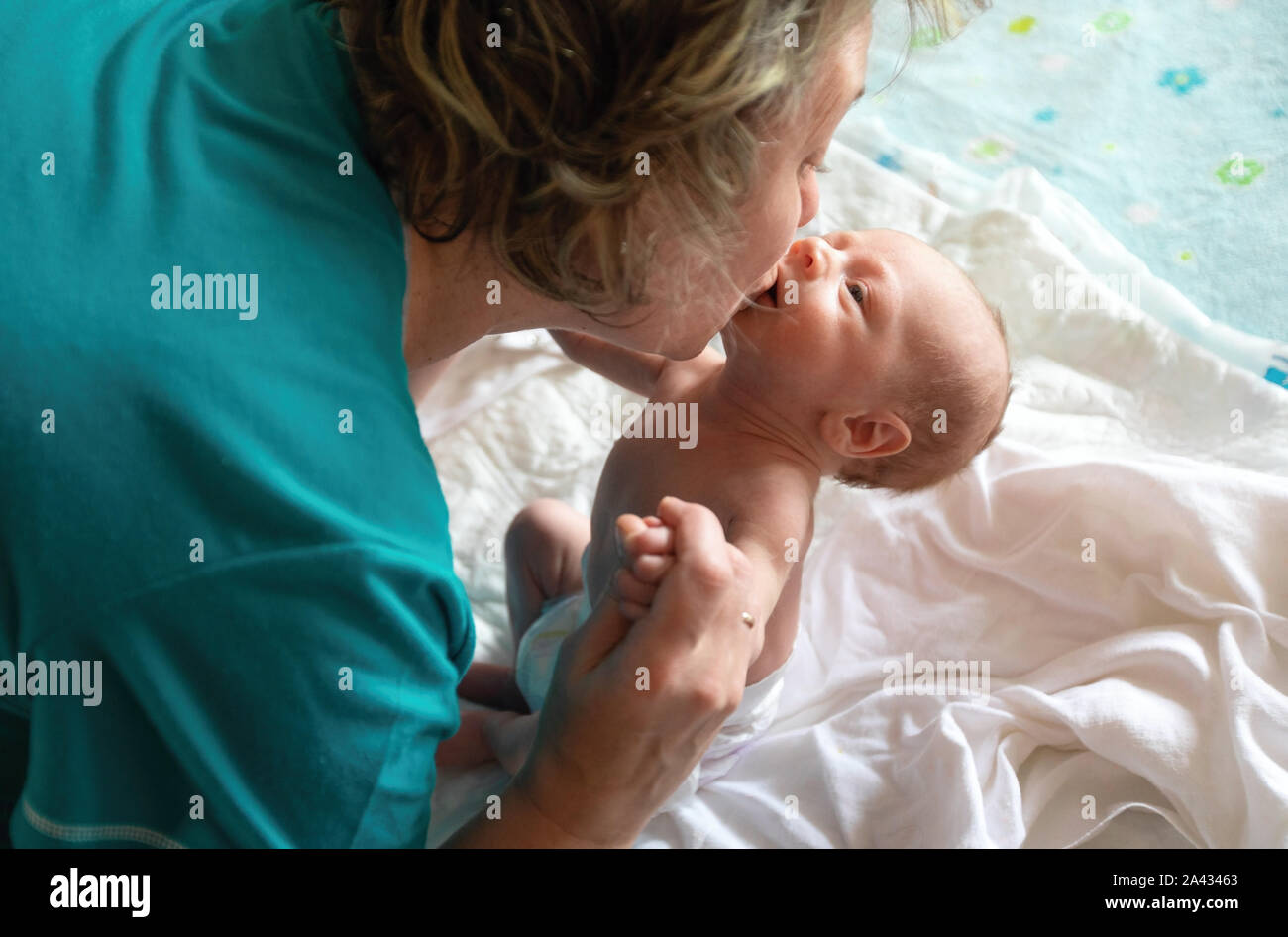 Grandmother Sleeping Infant Asleep High Resolution Stock Photography ...