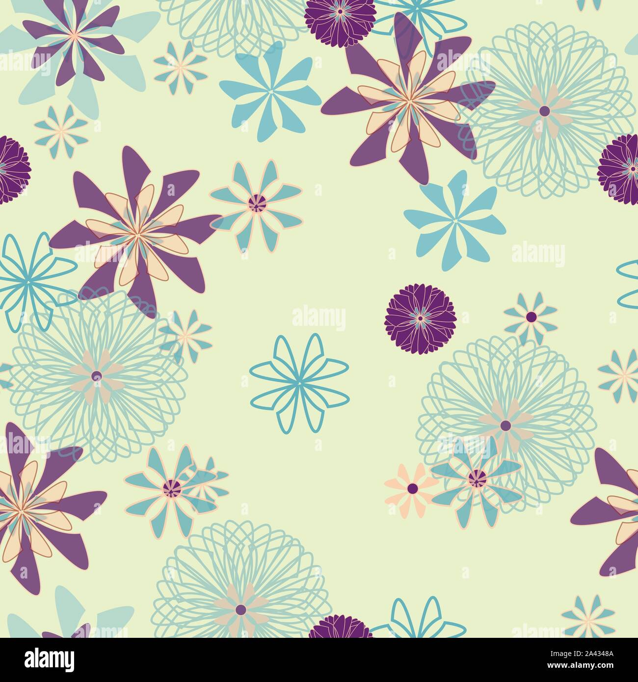 Floral repeat pattern hi-res stock photography and images - Alamy