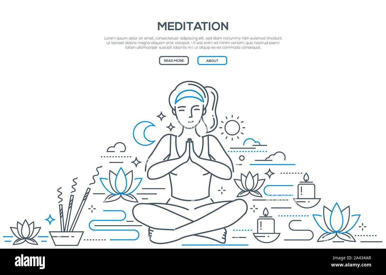 Buddhist practices Stock Vector Images - Alamy