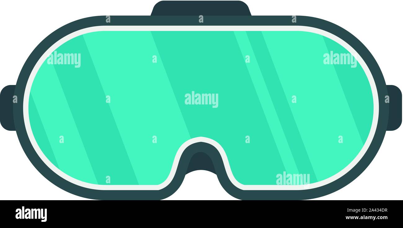 Game goggles icon. Flat illustration of game goggles vector icon for ...