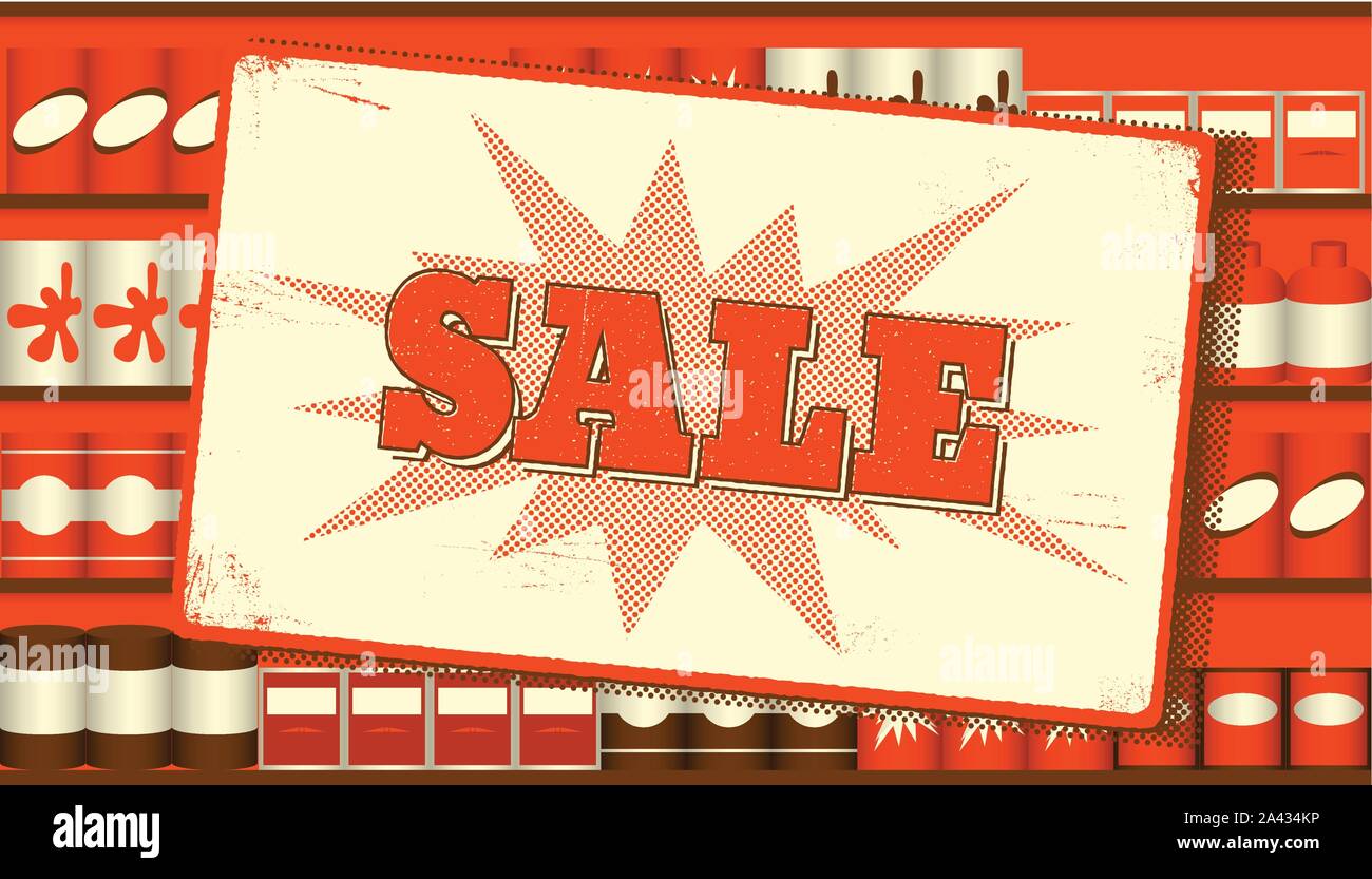 Grocery sale advertisement banner Stock Vector Images - Alamy