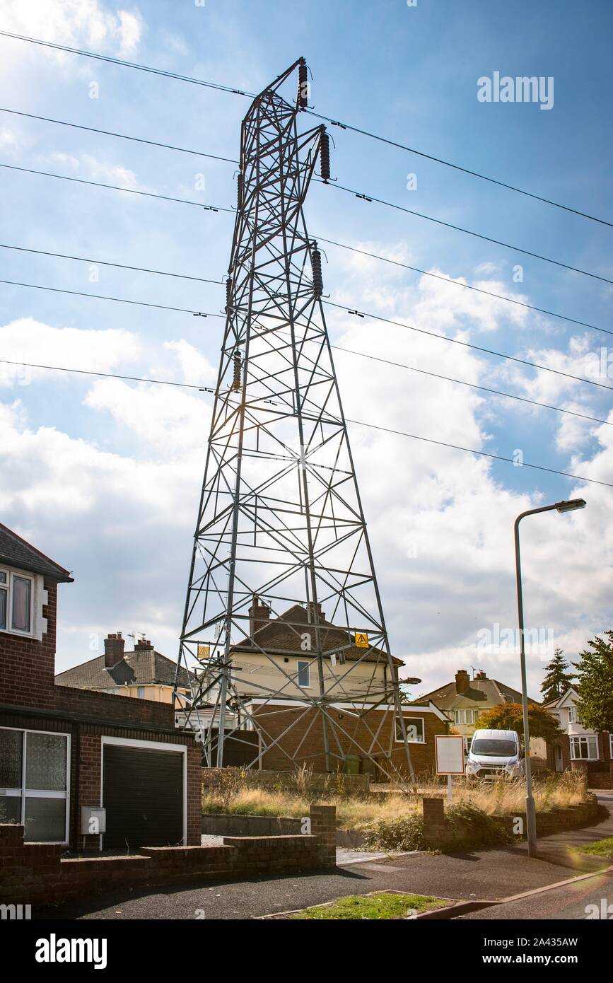 Houses high voltage power lines hi-res stock photography and images - Alamy
