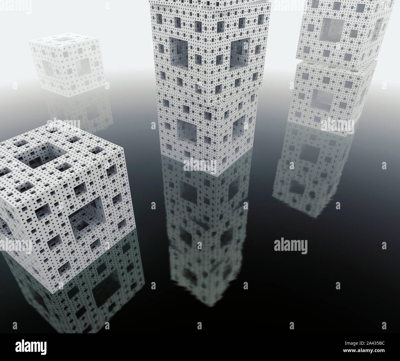 Menger fractal hi-res stock photography and images - Alamy