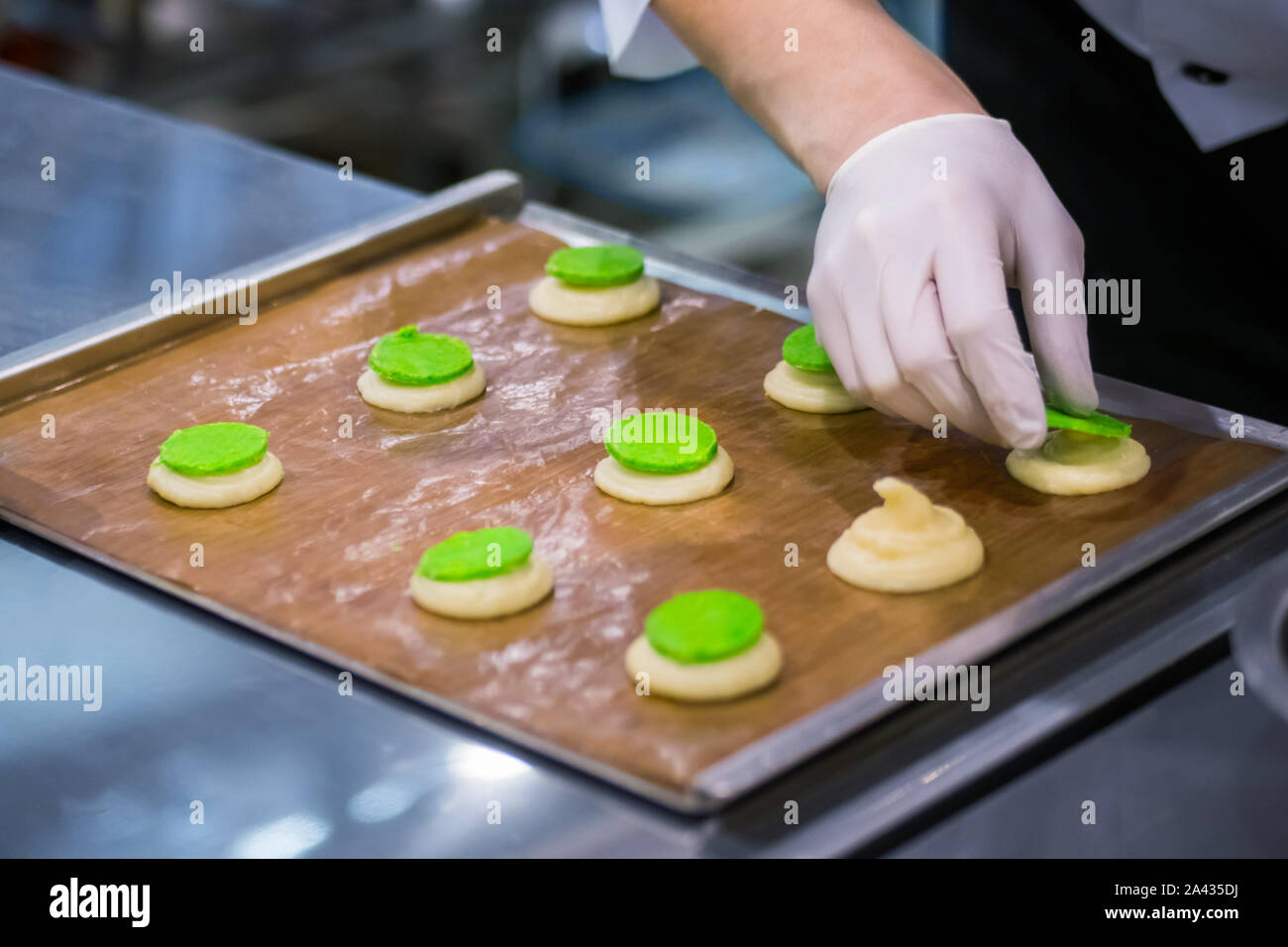 Process of preparing shortbread cookies Stock Photo - Alamy