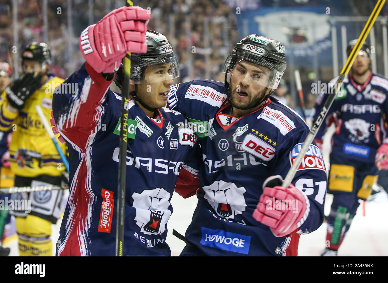 Berlin, Germany. 11th Oct, 2019. Ice hockey: DEL, main round, 10th ...
