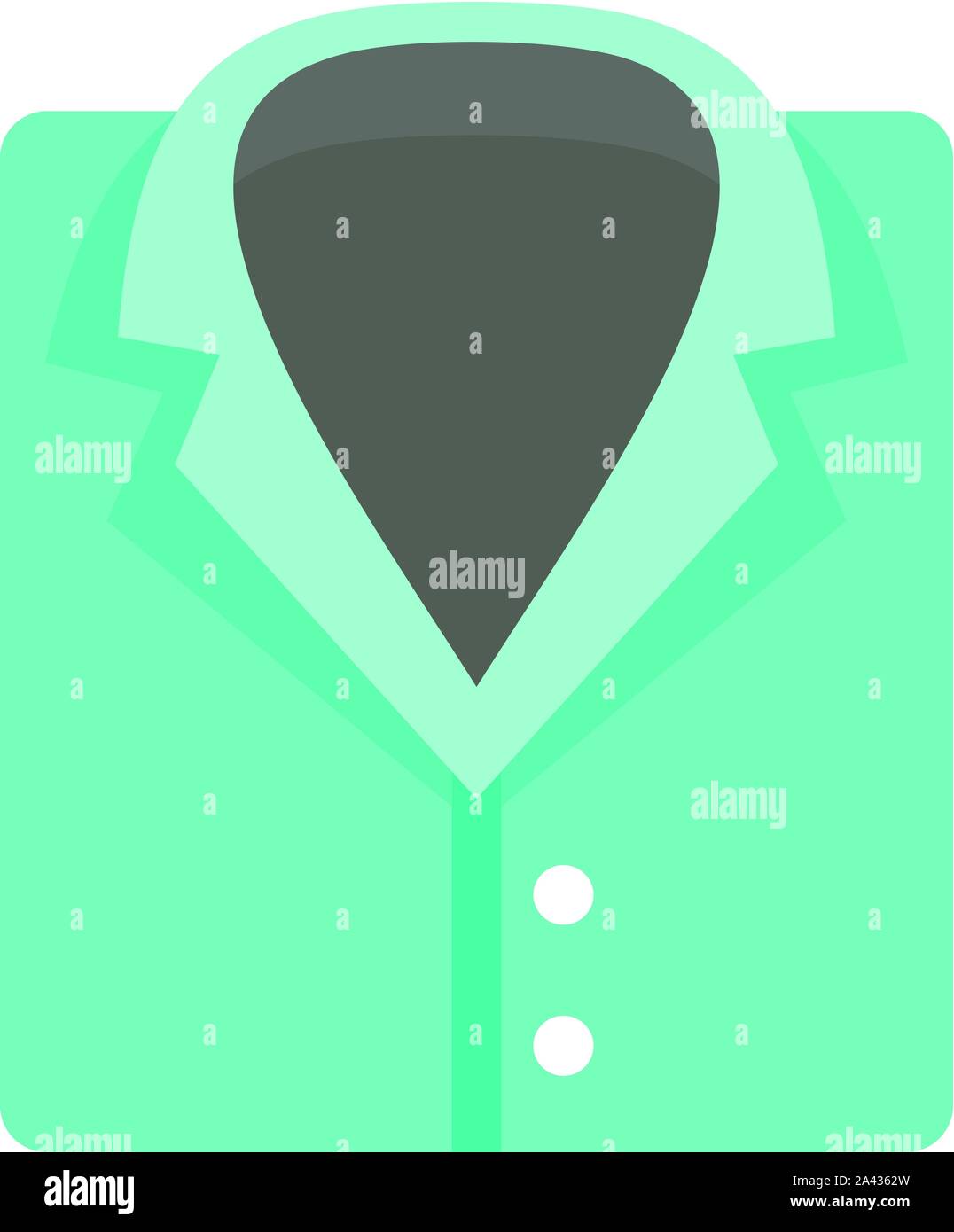 Forensic laboratory shirt icon. Flat illustration of forensic ...