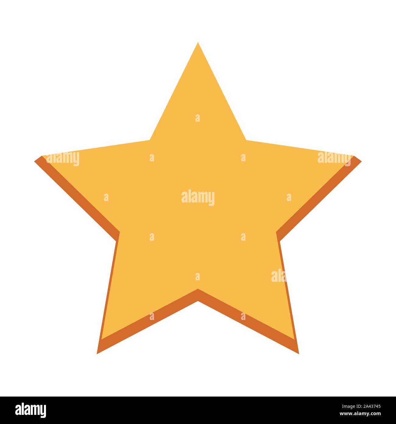 yellow star shape icon, flat design Stock Vector Image & Art - Alamy