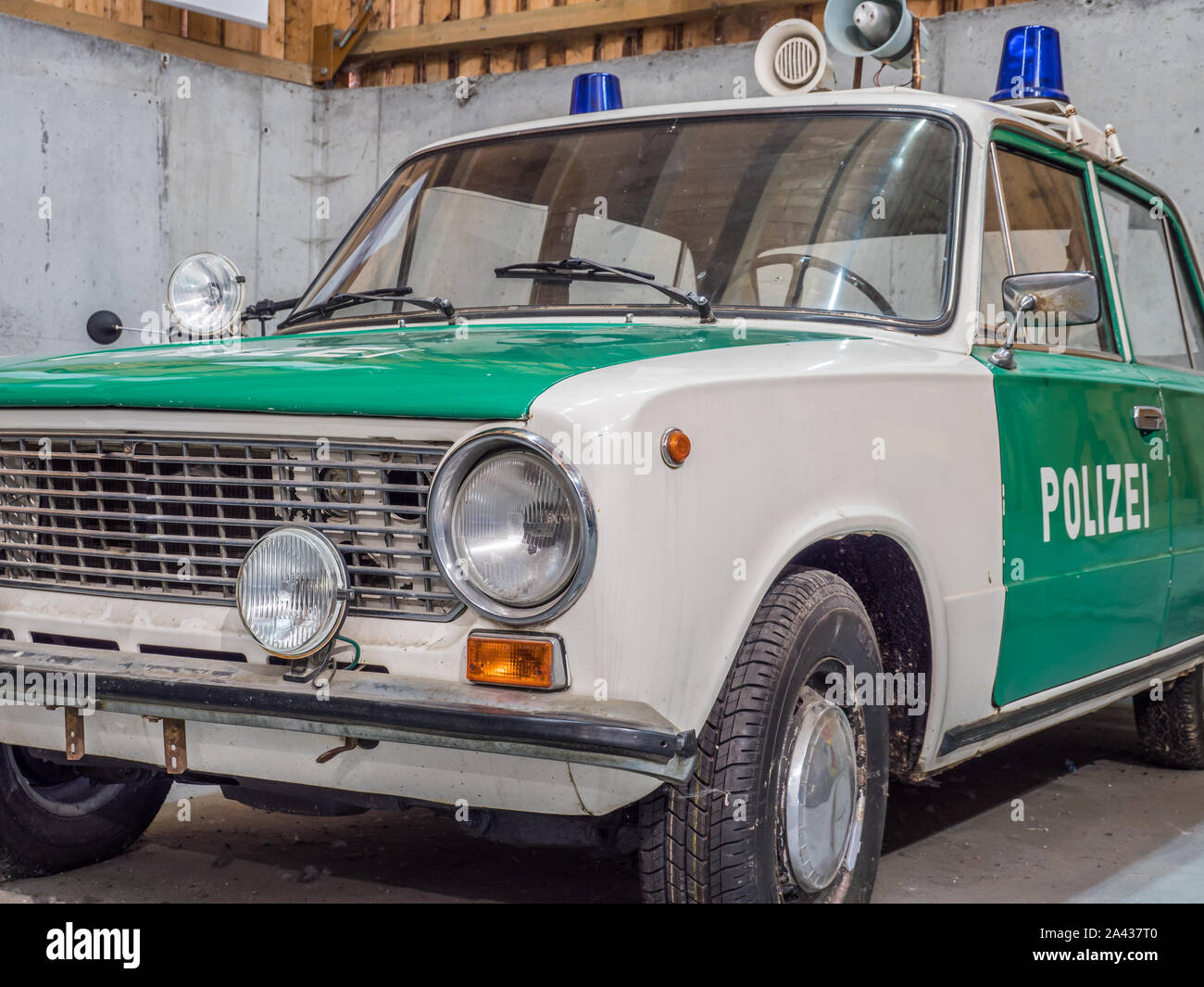 Police car from the former GDR East Germany Stock Photo - Alamy