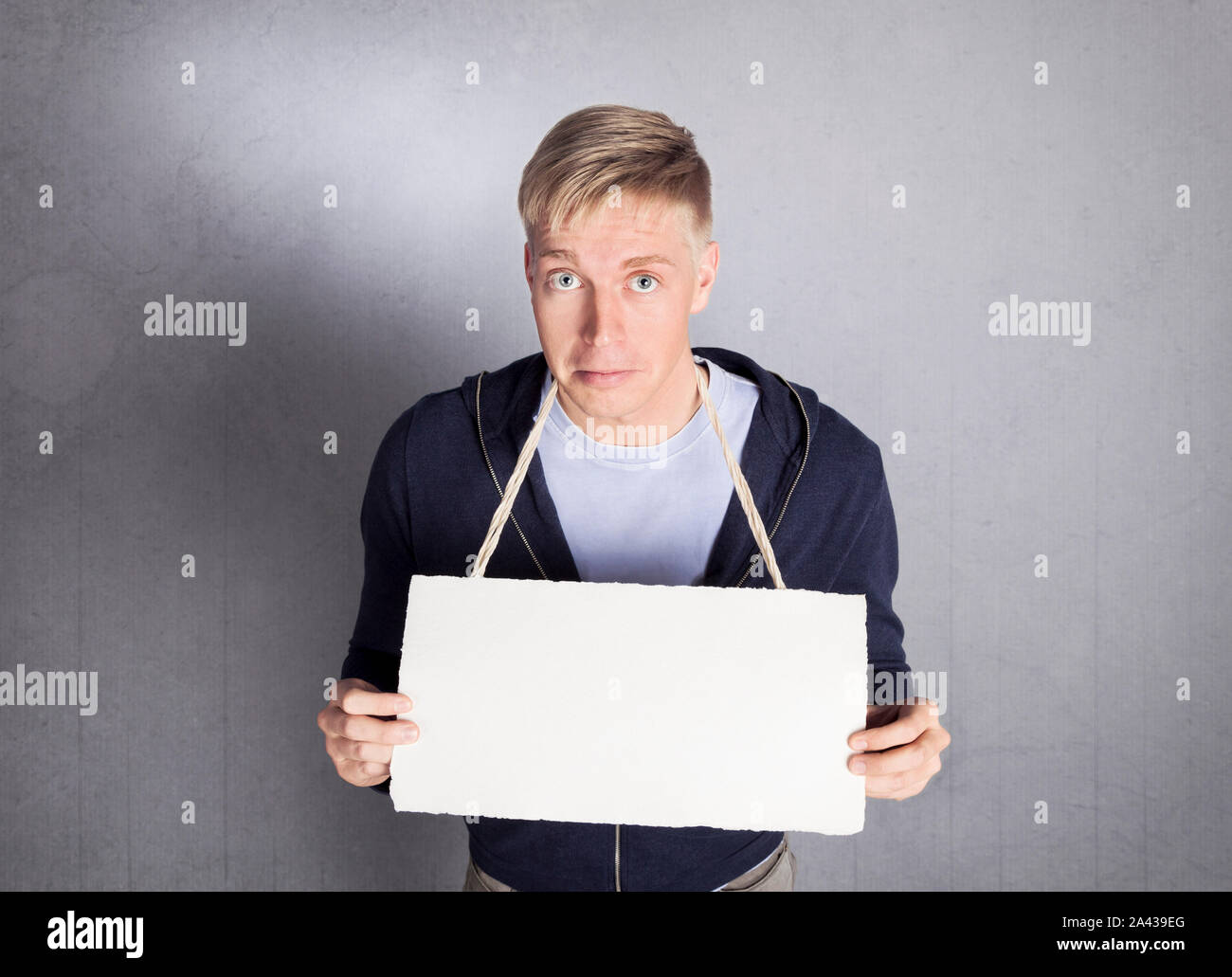 Man holding empty space hi-res stock photography and images - Alamy