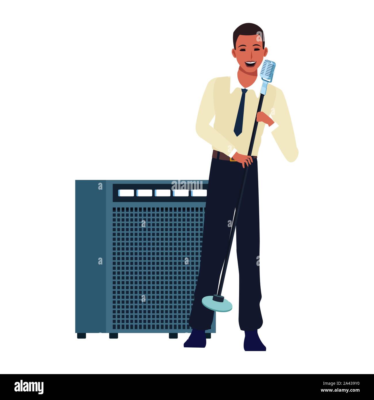 cartoon cuban singer icon, flat design Stock Vector Image & Art - Alamy