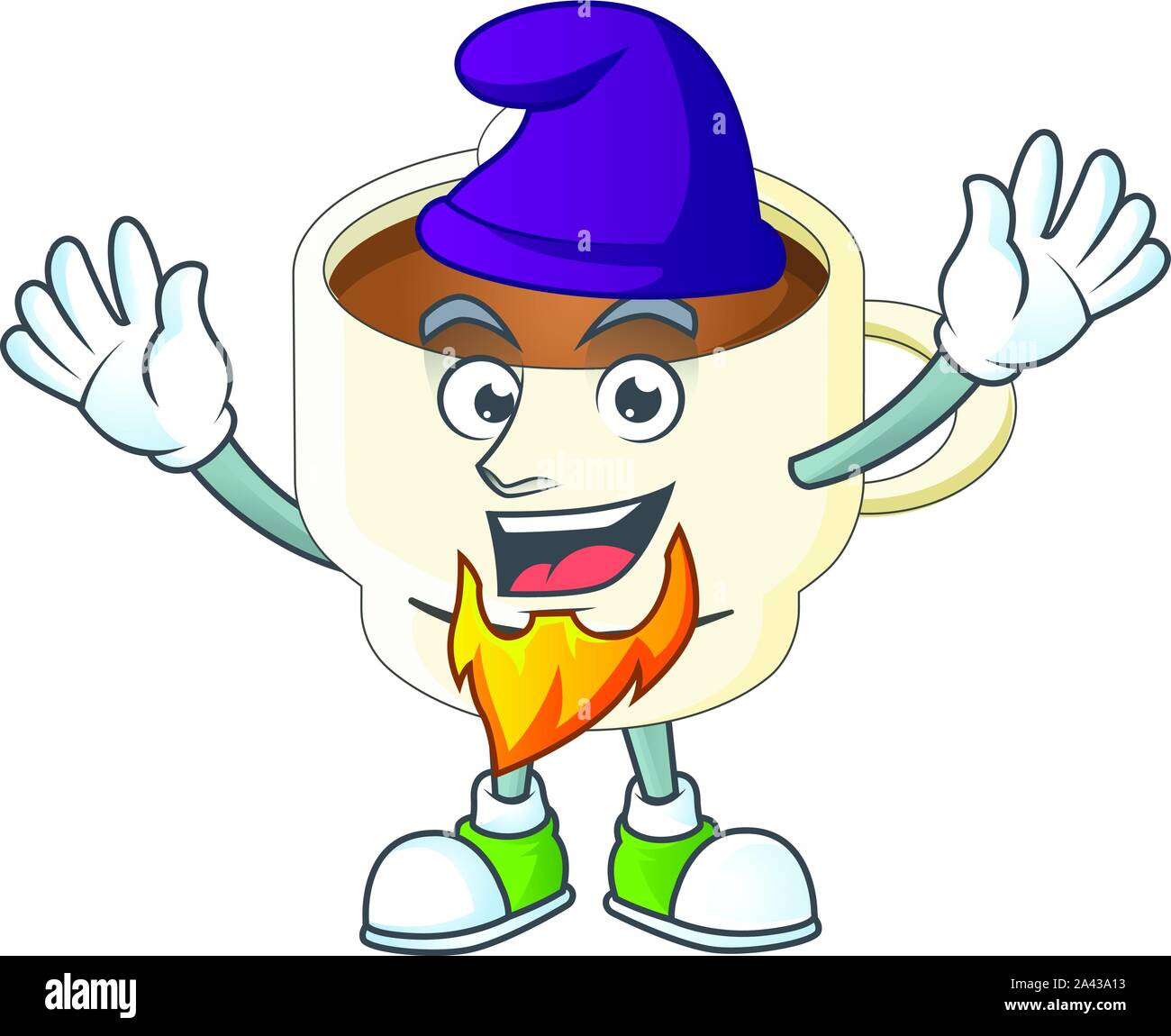 Elf a cup coffee in the morning Stock Vector Image & Art - Alamy